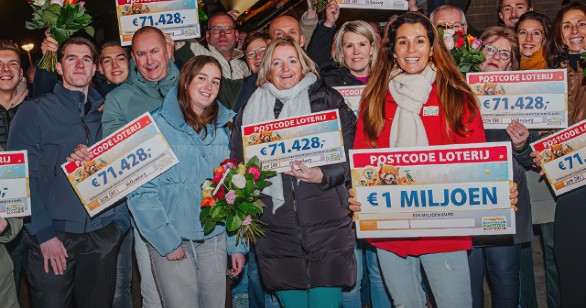 Dertien winnaars uit Valkenburg verdelen € 1 MILJOEN - Nationale Postcode Loterij