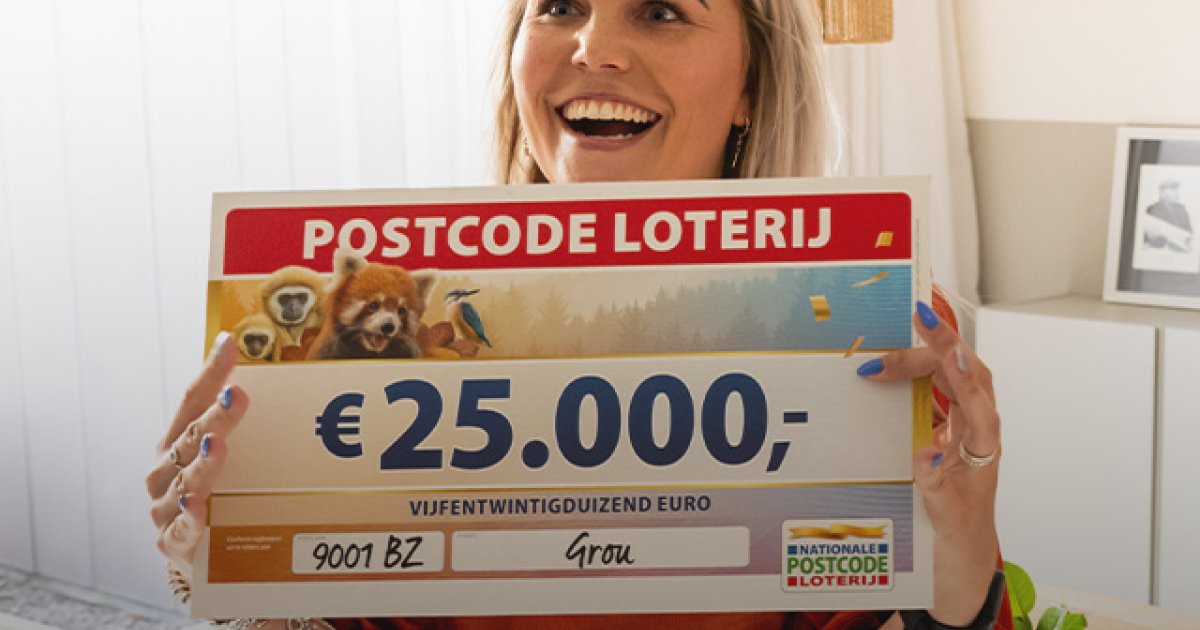 Drie inwoners Grou verdelen samen € 75.000,- - Nationale Postcode Loterij