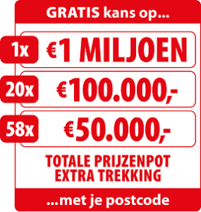 Gratis extra trekking - Nationale Postcode Loterij